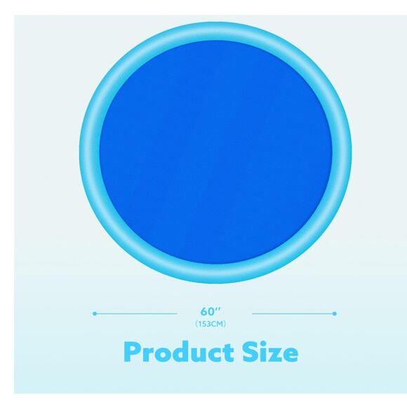 unbranded | Toys | Nonslip Splash Pad Sprinkler 5ft Round Blue Weight ...